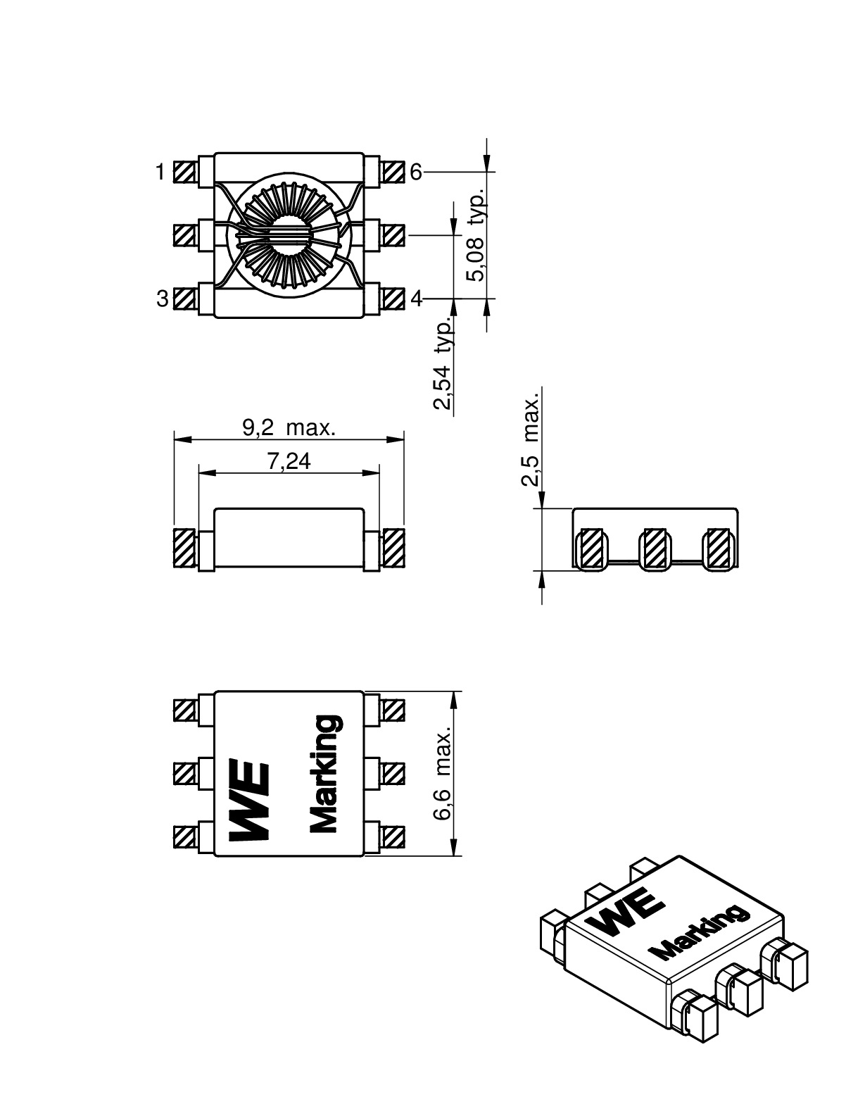 WE-SL3 SMT Common Mode Line Filter | Passive Components | Würth Elektronik Product Catalog
